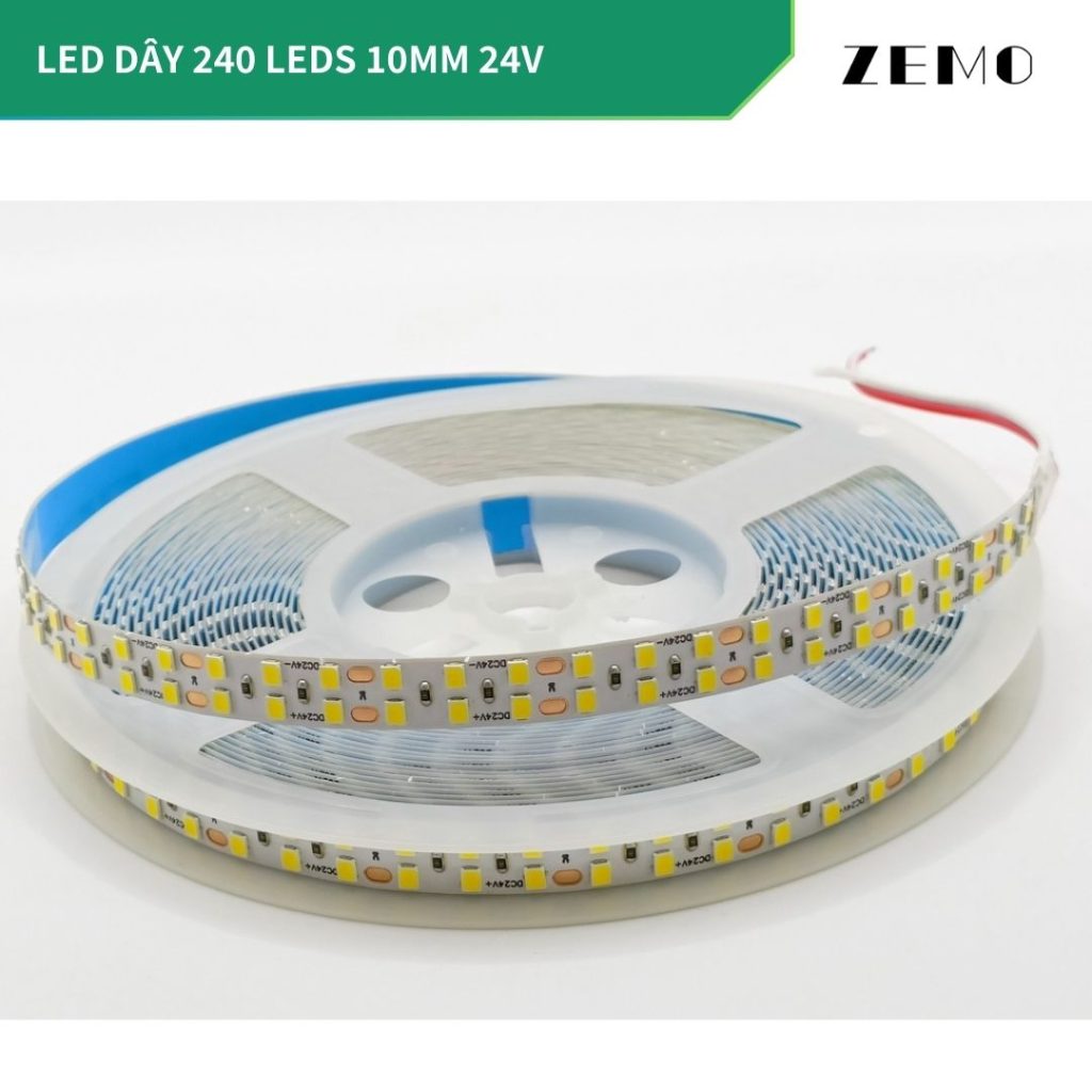 LED Dây 240 Leds 10mm 24V (cuộn 10m) - ZEMO